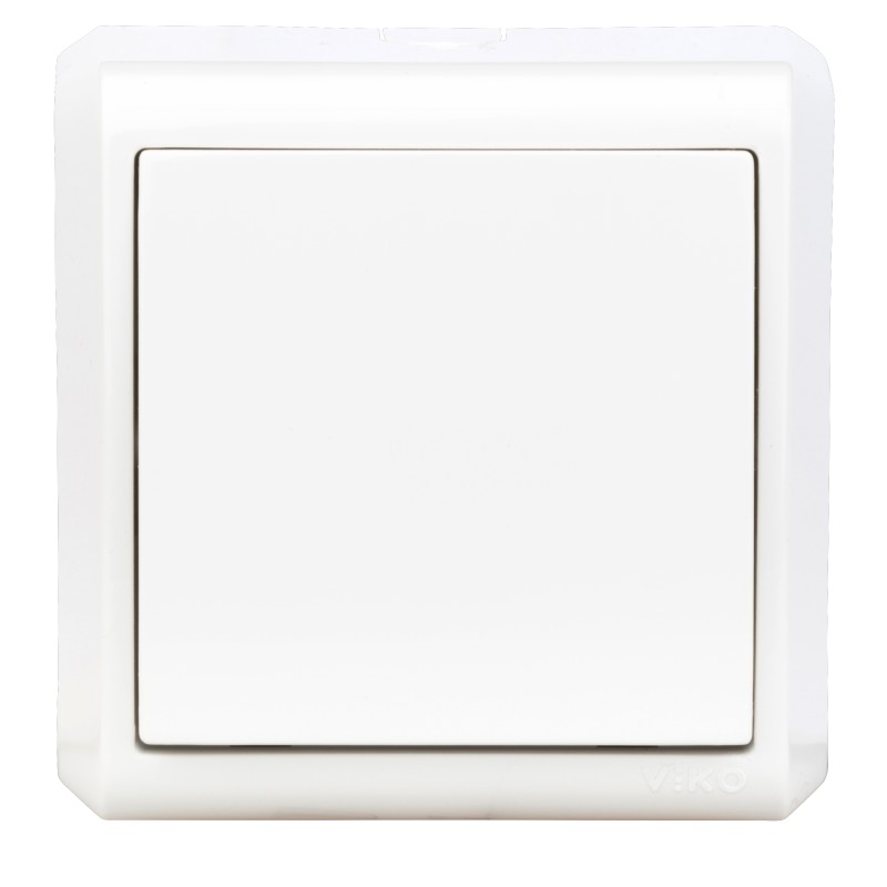 intrerupator simplu schrack visio50 ev310001 aparent alb cleme cu surub