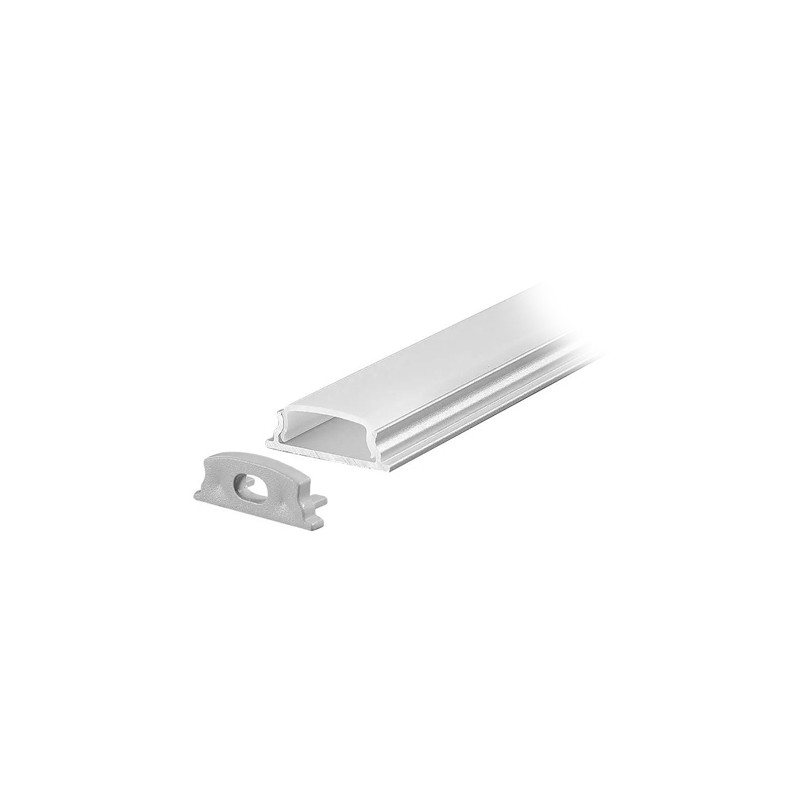 PROFIL ALUMINIU FLEXIBIL PENTRU BANDA LED 2M 18MM X 6MM