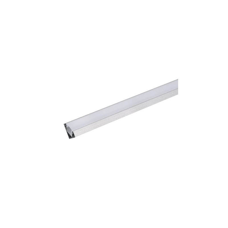 PROFIL ALUMINIU PENTRU BANDA LED 2M 19MM X 19MM MAT