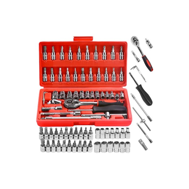 Trusa scule din 46 de piese Otel Crom Vanadiu